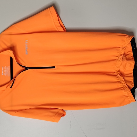 spotti | Shirts | Spotti Bright Orange Short Sleeve Bike Performance ...